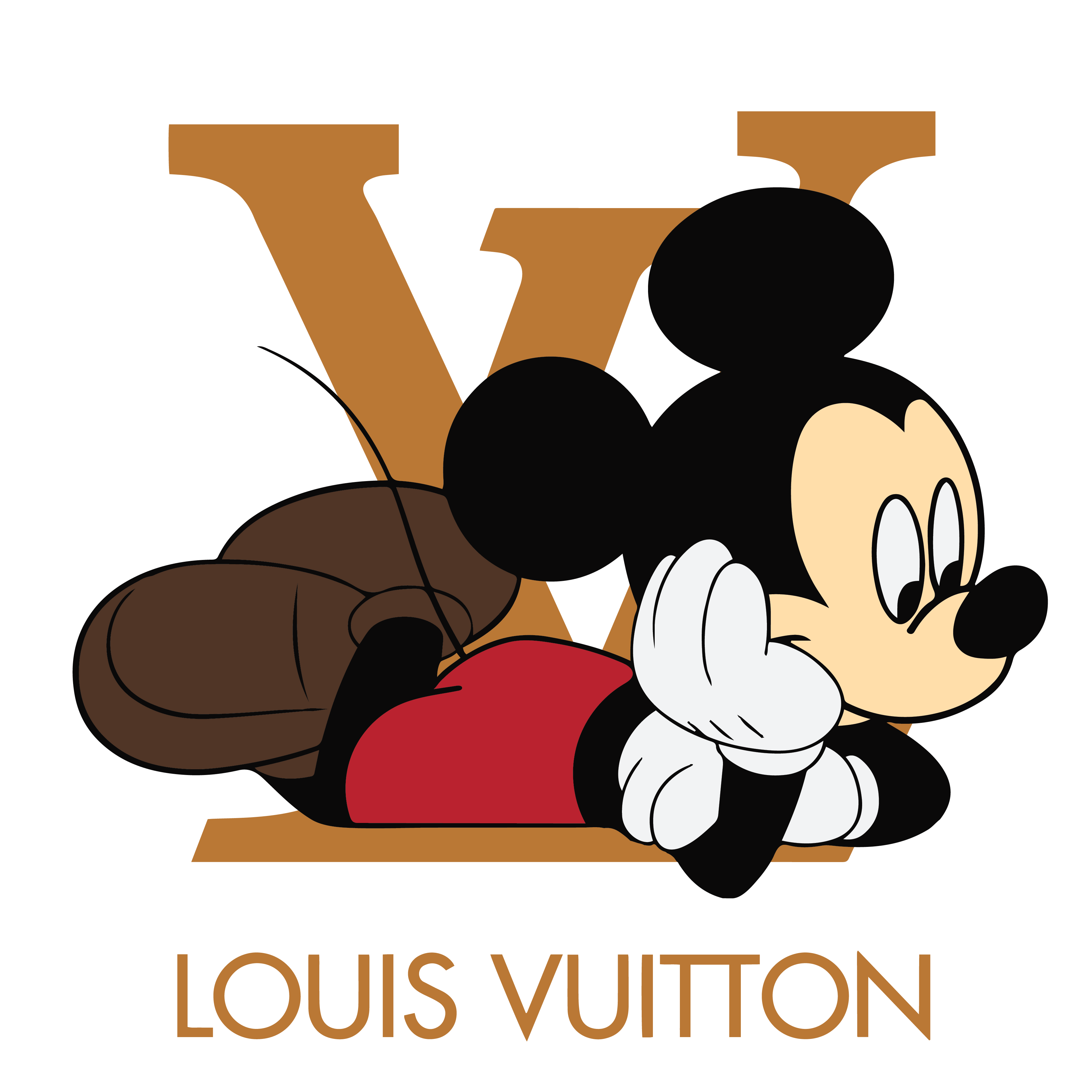 Mickey Fashion Svg, LV Logo Svg, Mickey Svg, Disney LV Svg, Disney Svg