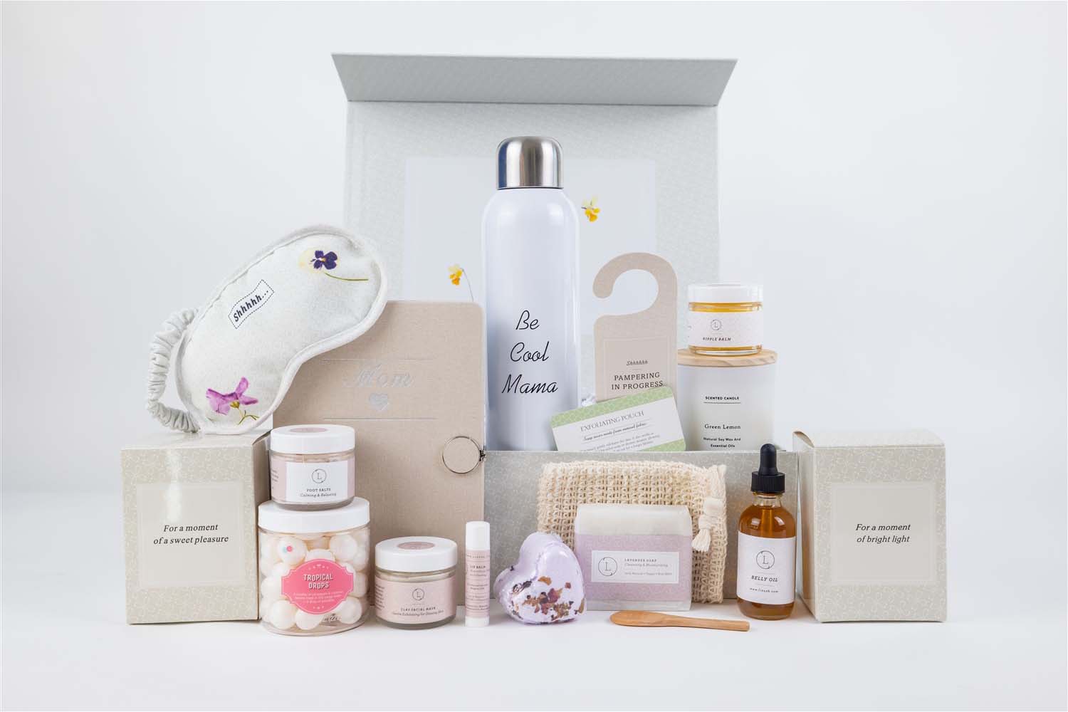 New Mom Gift Basket | All Natural Bath & Body Care Package | Lizush