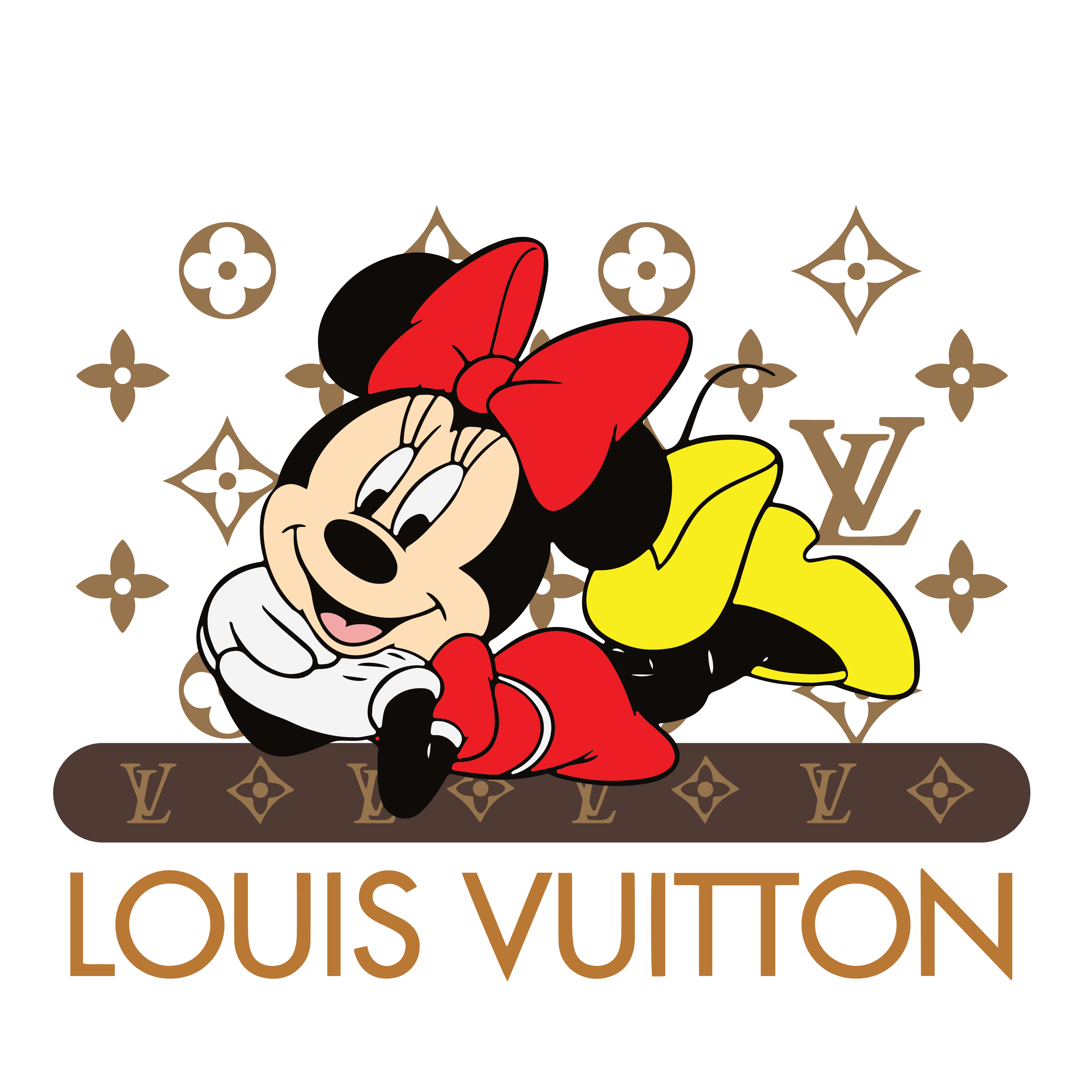 Minnie Mouse LV Svg, LV Logo Svg, Minnie Svg, Disney LV Svg, Disney Sv